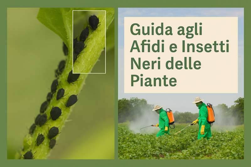 Guida agli afidi e insetti neri delle piante